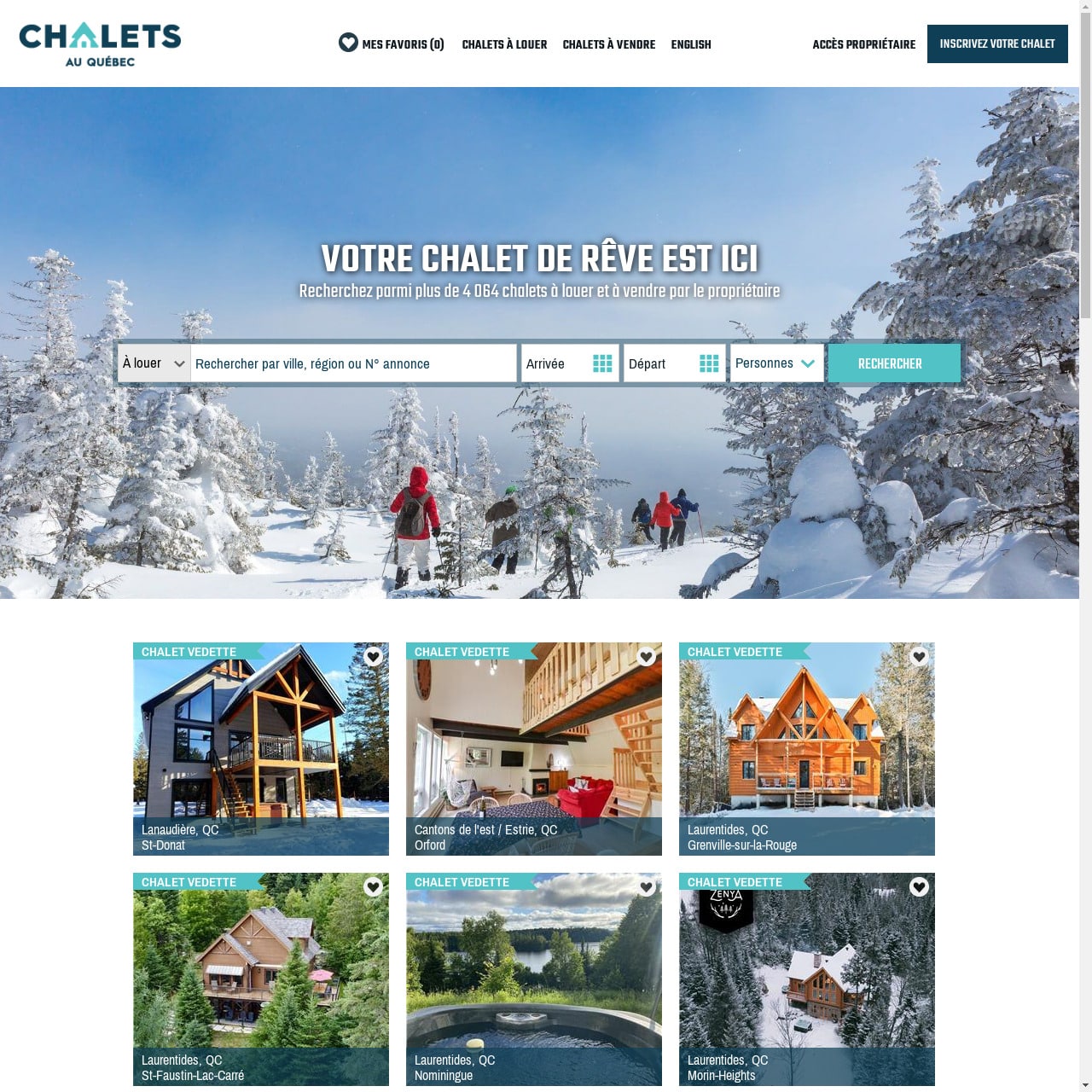 Les 9 meilleurs sites internet pour louer un chalet au Québec